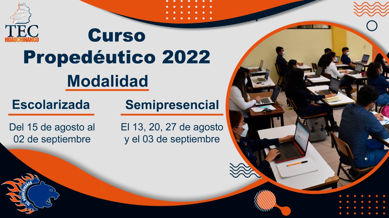 Curso Propedéutico | Tec Huauchinango